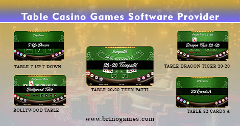 Best Table Casino Games Software Provider - Brino Games